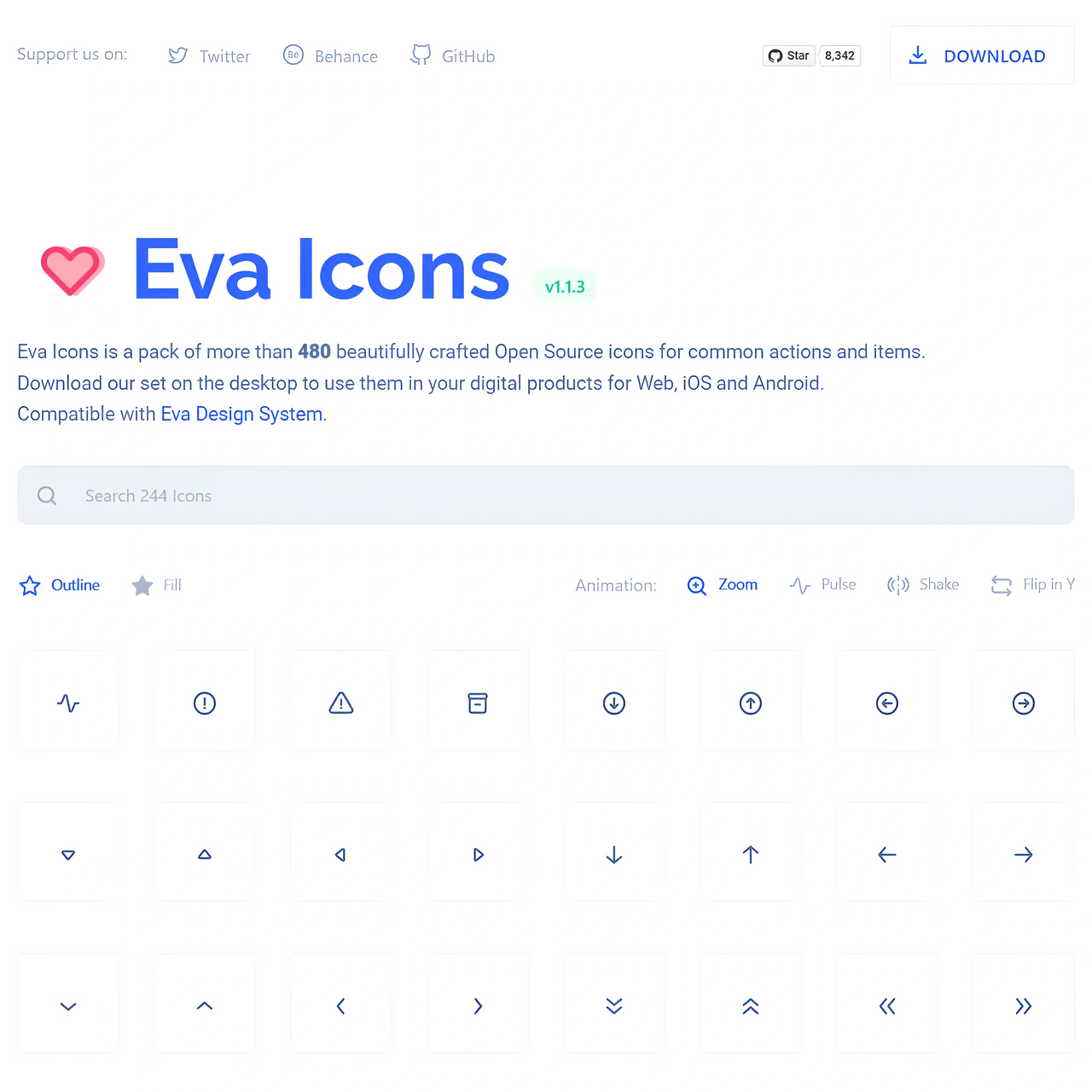 Eva Icons の使い方 - Benrito