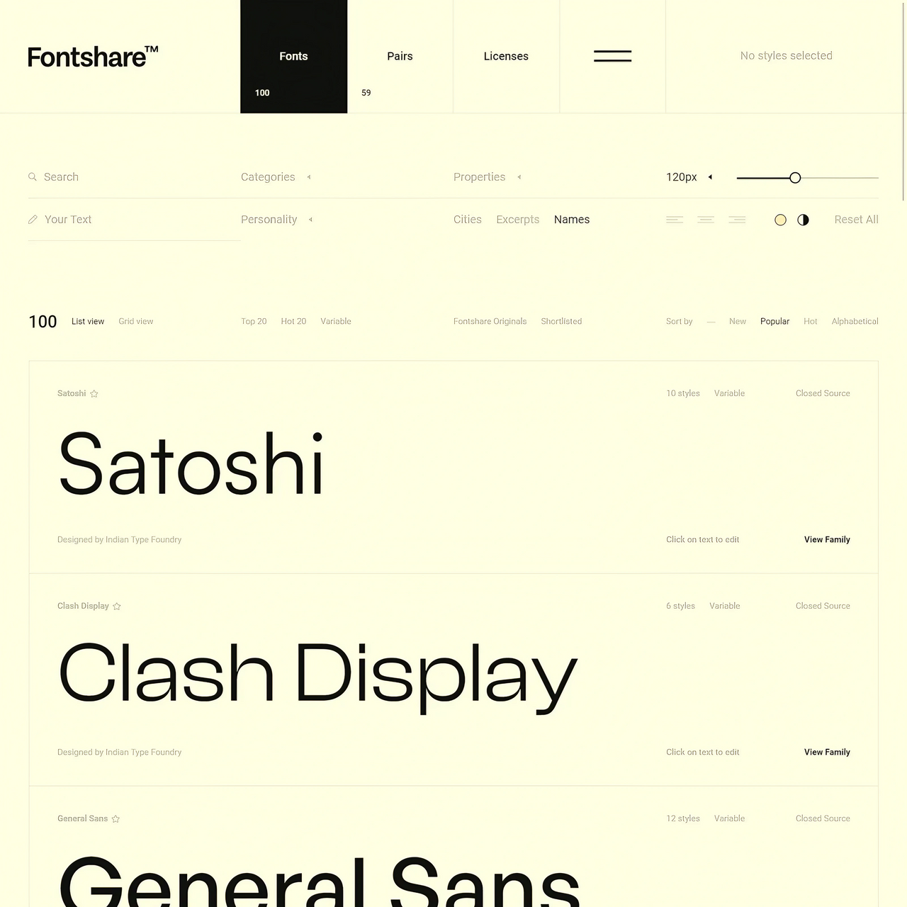 Fontshare の使い方 - Benrito