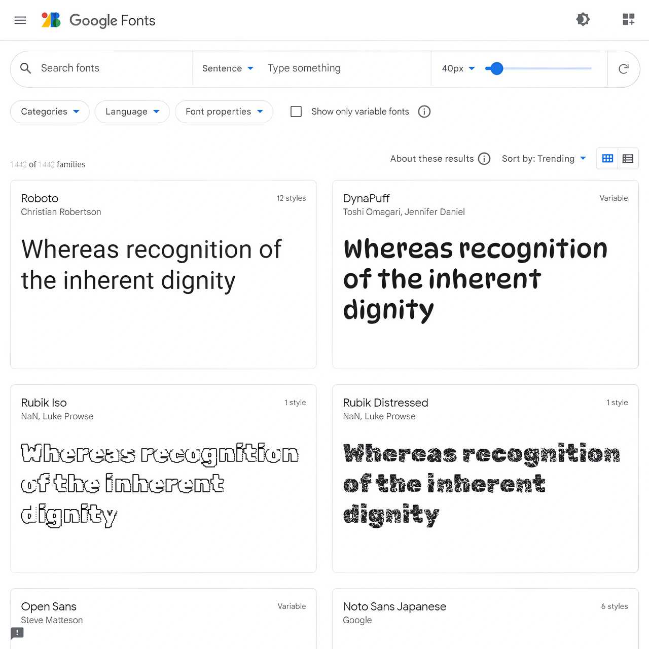 Google Fonts の使い方 - Benrito