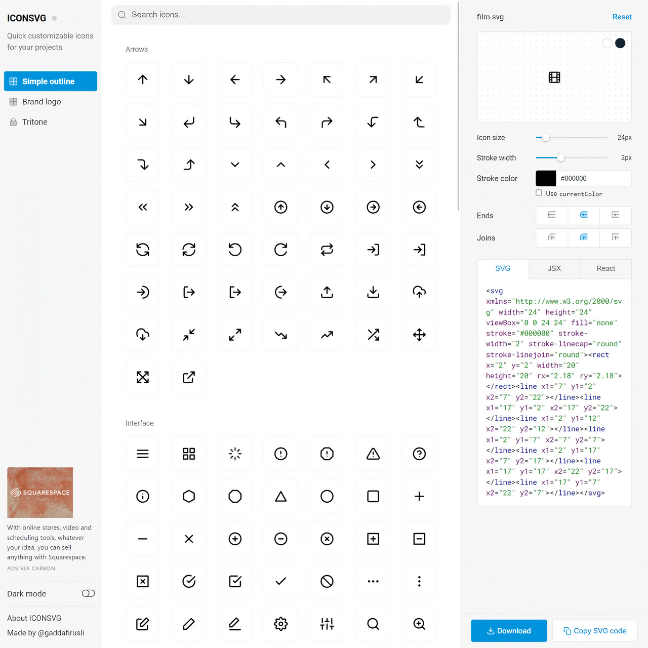 ICONSVG の使い方 - Benrito
