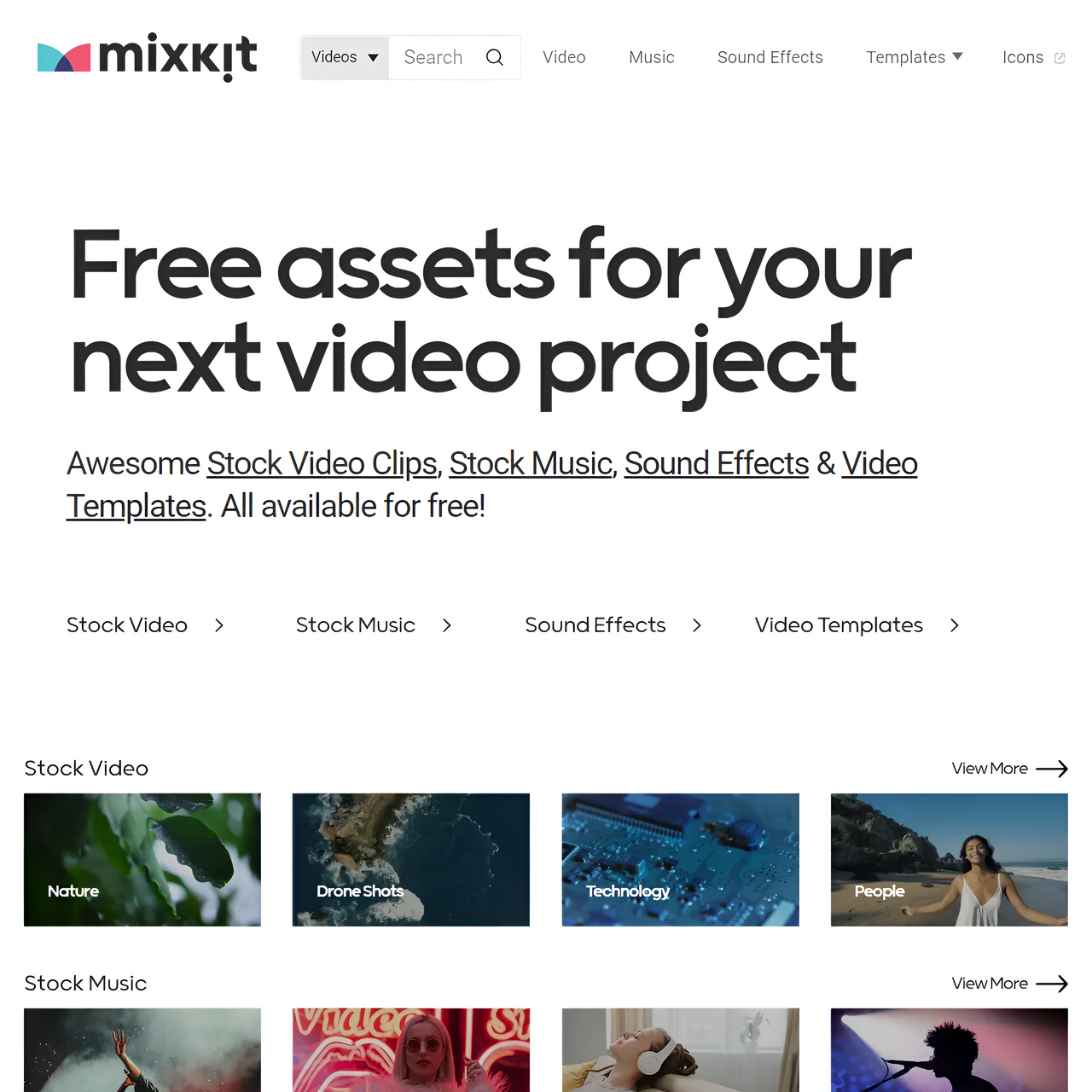 Mixkit の使い方 - Benrito