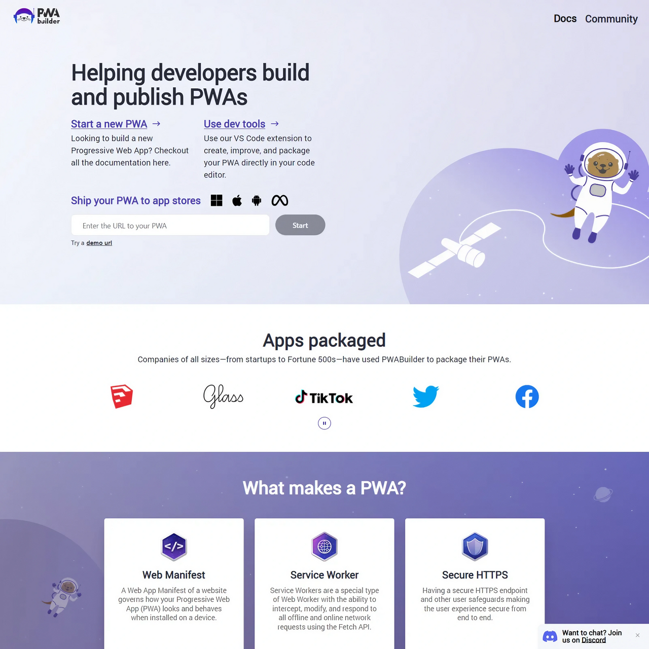 PWABuilder の使い方 - Benrito